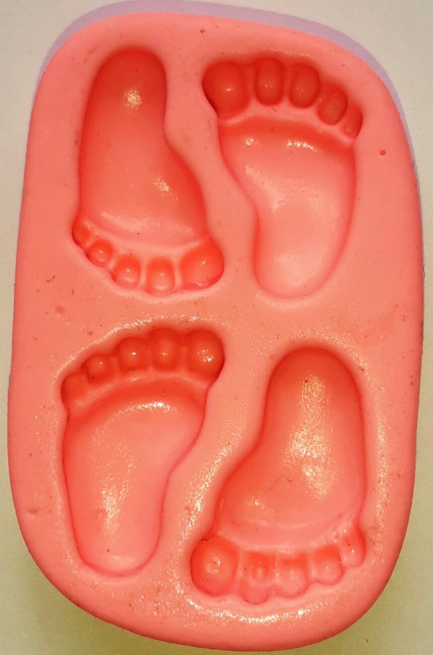 Molde Silicone Modelo Pés Pequenos – Duraflex